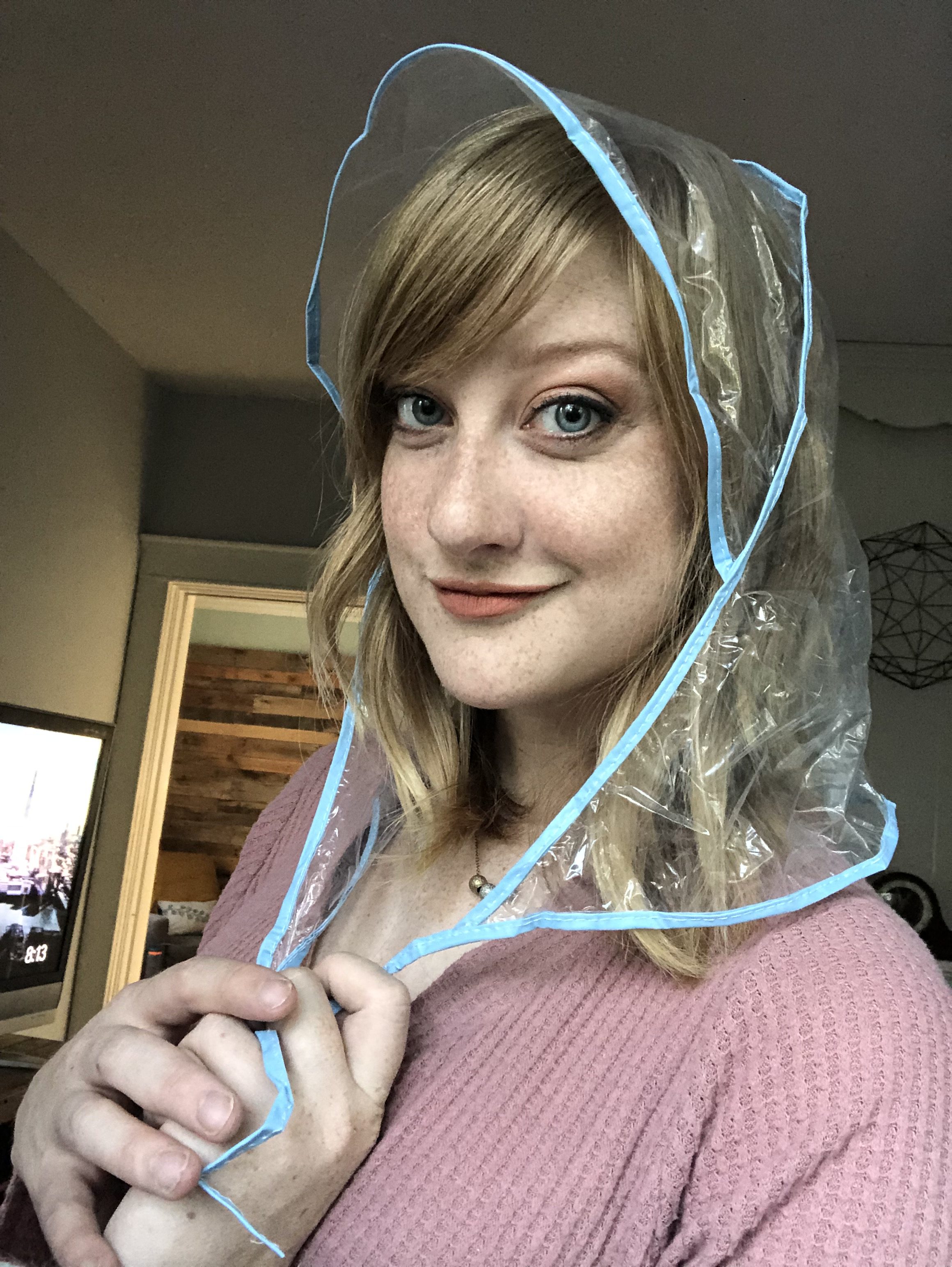 Baby Blue Rain Bonnet - Vandals.